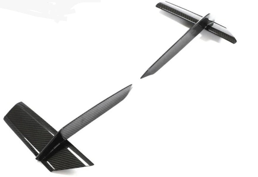 Carbon Fiber Front Splitters Canards For Audi RS7 Sportback Hatchback